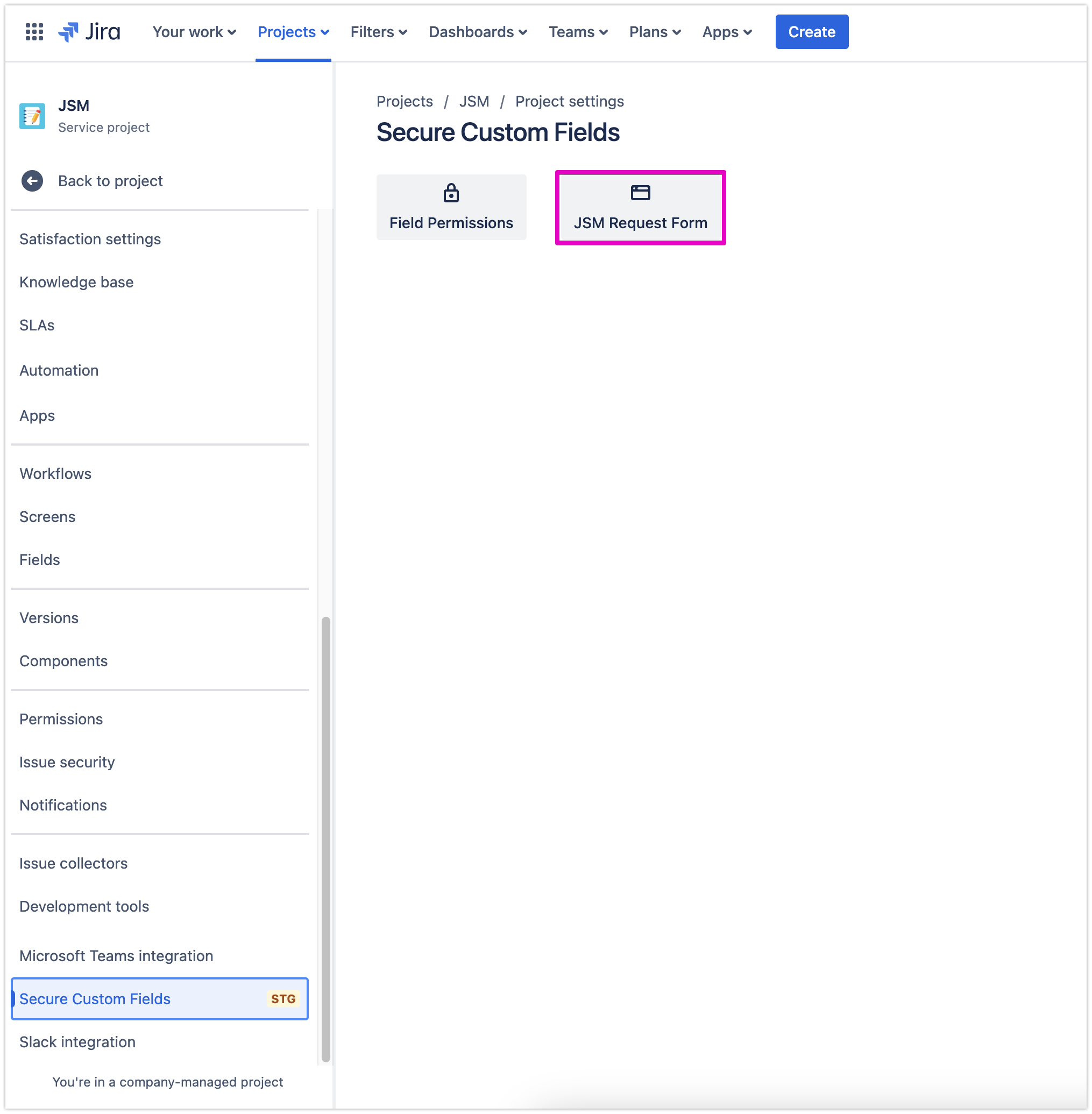 Add secure custom fields to Jira Service Management forms Add secure custom fields to Jira Service Management forms